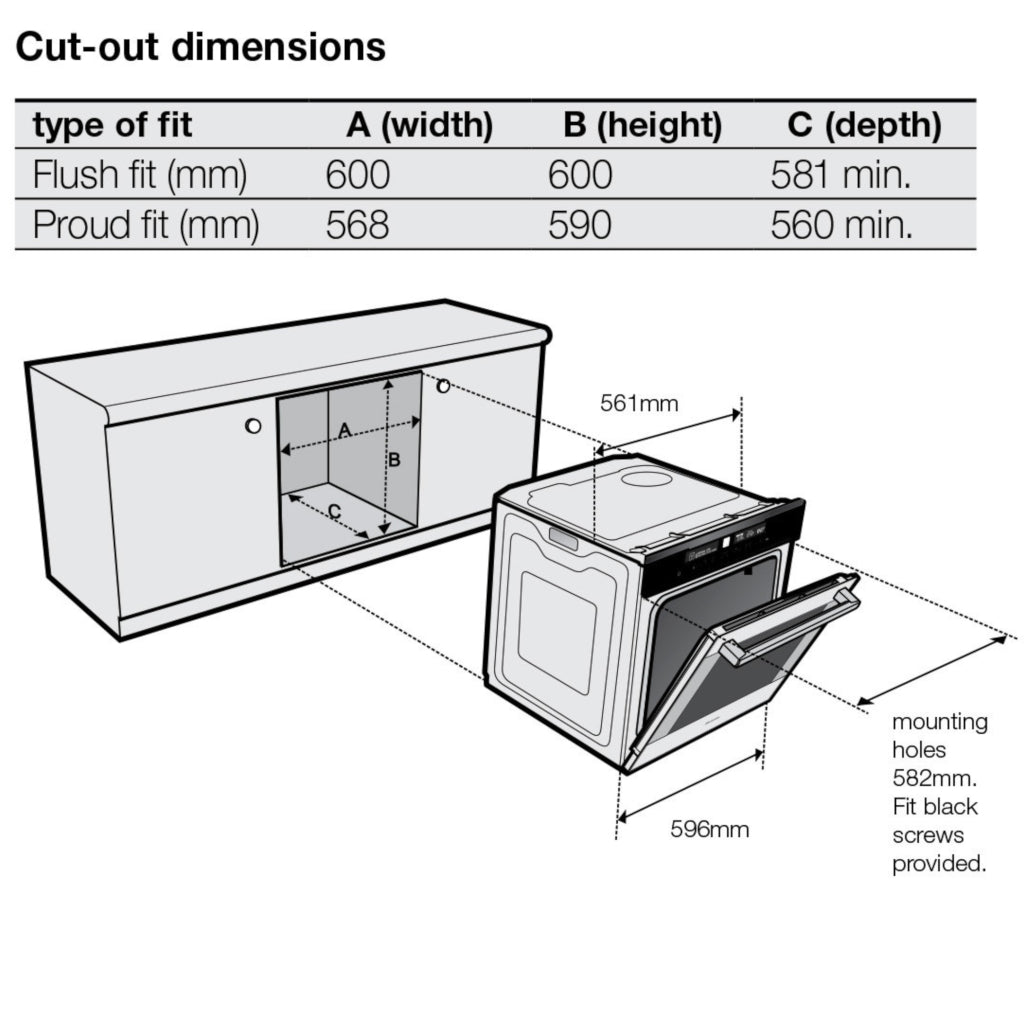 Electrolux EVE616DSD 60cm Single Built-In Oven - Stove Doctor